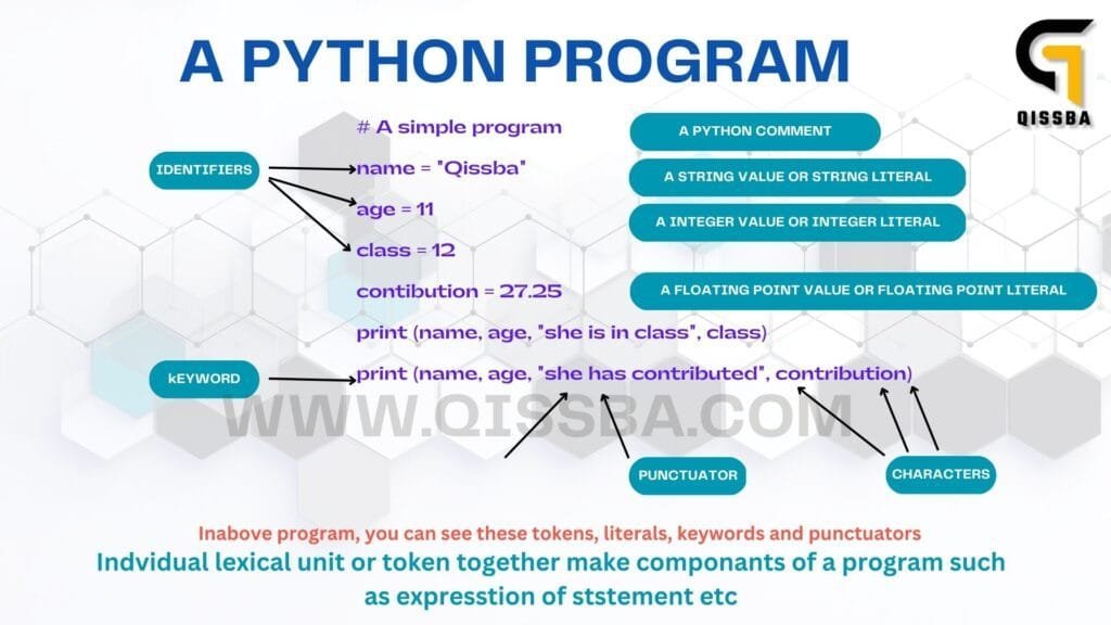 Tokens In Python The Lexical Structure Cbse Class 12 Qissba