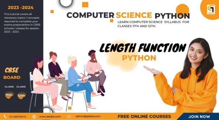 Length Function in Python with Examples | CBSE - Class 12 Qissba