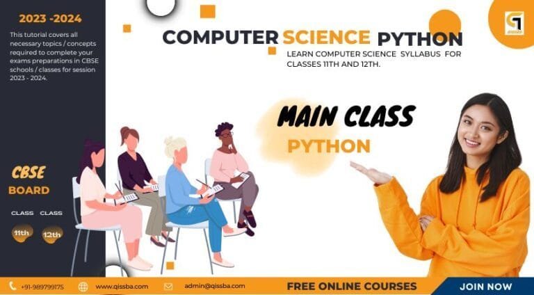 Main Class in Python | CBSE - Class 12 Qissba