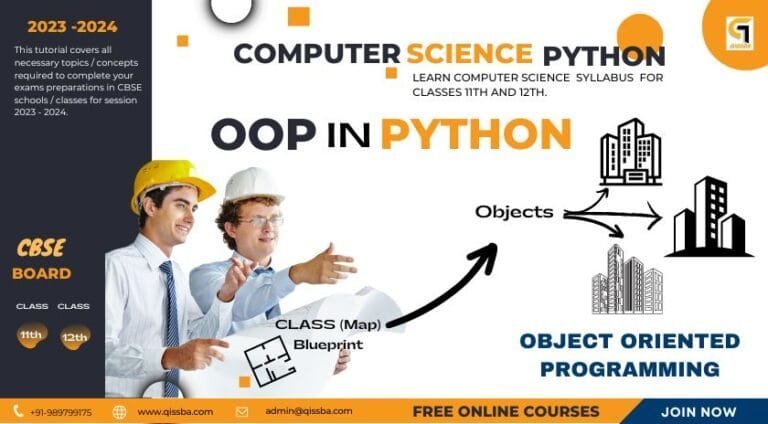 Object Oriented Programming in Python | CBSE – Class 12 Qissba